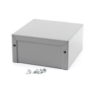 Utility Enclosure - 4.0 X4.0 X 2.0" - Aluminum Gray - 1411J