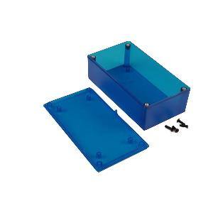 Translucent Blue Box 4.7x2.6x1.4" Abs - 1591XXCTBU