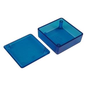 Translucent Blue Box 1.97x1.97x0.79" - 1551RTBU