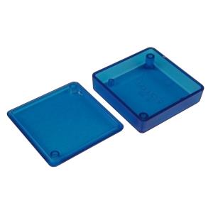 Translucent Blue Box 1.97x1.97x0.59" - 1551STBU