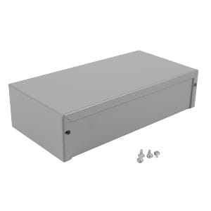 Utility Enclosure - 8.0 X 4.0 X 2.0" - Grey Steel - 1412SS