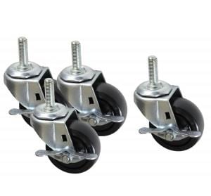 4 Pc Caster Set For Open Frame Rack - RRLDCASTER