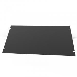 Bottom Plate 16 X 8" 20awg Steel Black - 1431-26BK3