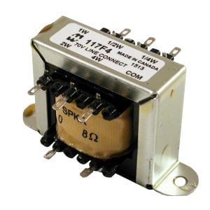 Audio Transformer, Line Matching, 25 Volts, 16 Watts - 117K16
