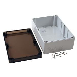 General Enclosure - Grey/smoke Lid - 3.5 X 3.5 X 3.5in - Polycarbonate ...