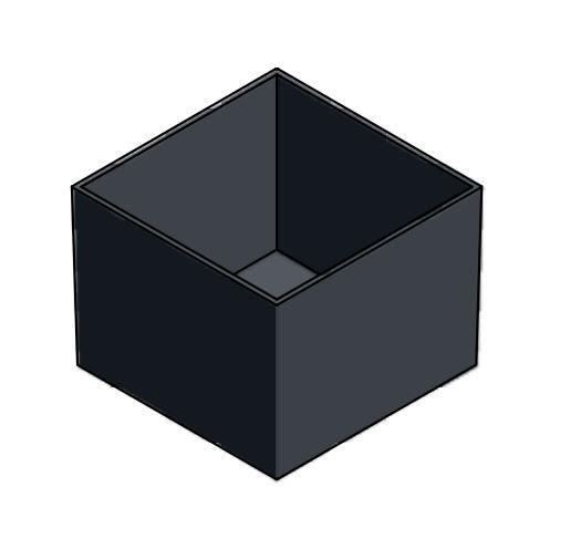 Potting Box, 10 Pack 1.57x 1.57x 1.15 In - 1596B113-10