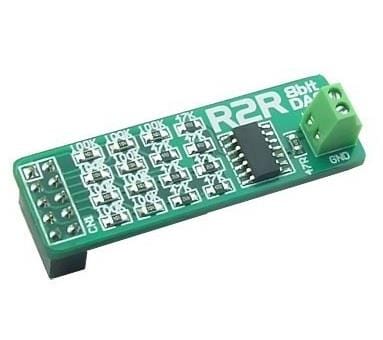 R2r Dac (mcp6284) Adapter Board - MIKROE-391