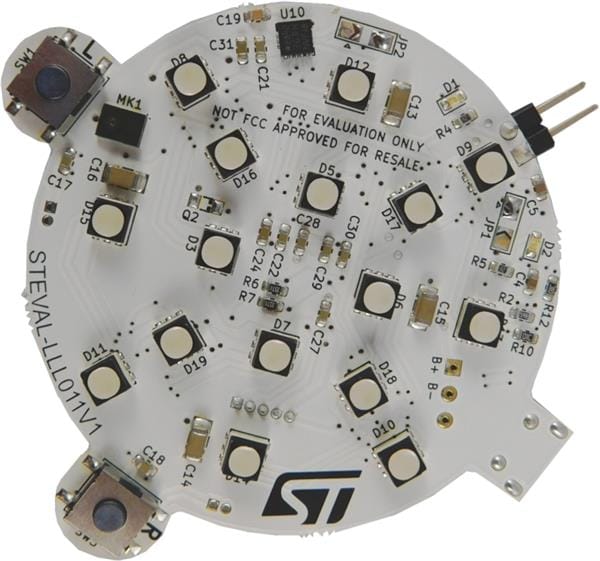 Evaluation Board For The 12-channel Led1202 Low Quiescent Current Led Driver - STEVAL-LLL011V1