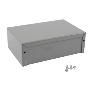 Utility Enclosure - 6.0 X 4.0 X 2.0" - Grey Steel - 1412PP