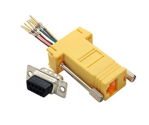 Db9 Mal To Rj45 Fem Yellow Adapter - JE1D2-CDA-A