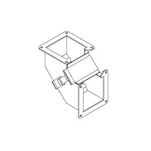 N12 Wireway, 90 Elbow, Inside Open - Fits 4 X 4 - Steel/gray - 1485C9P