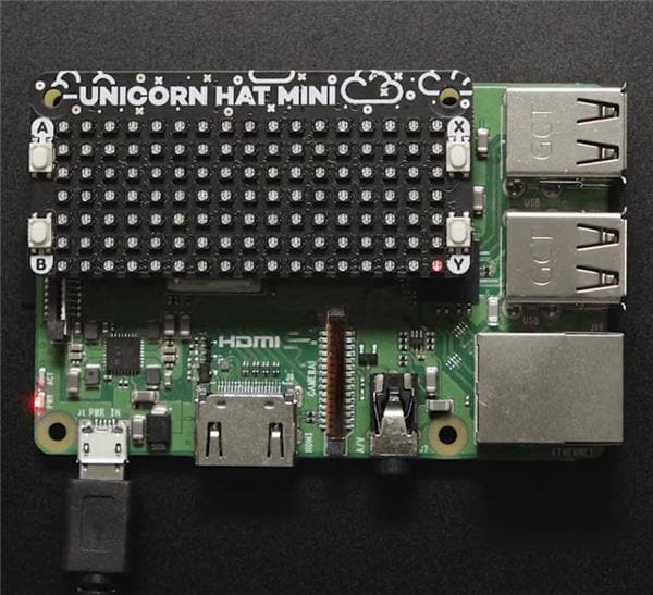 Pimoroni Unicorn Hat Mini For Raspberry Pi - Pim498 - 4637