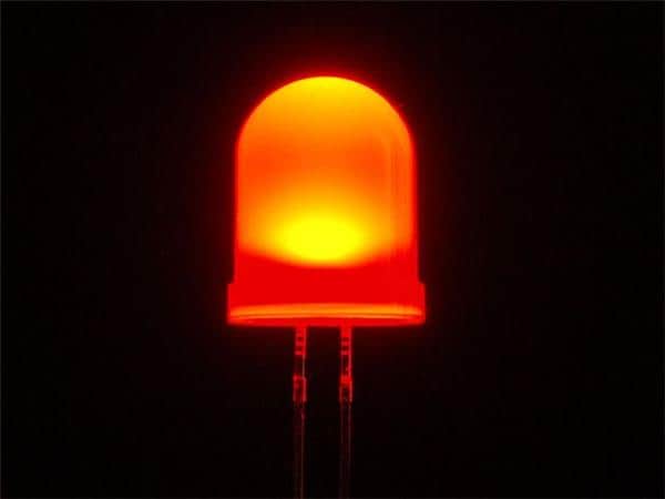 Diffused Red 10mm Led - 25 Pack - 845