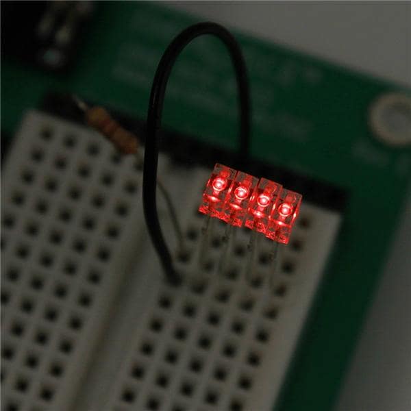 Rectangular Led Red 10-pack - 751-00006