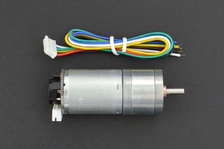 Metal Dc Geared Motor W/encoder - 6v 210rpm 10kg.cm - FIT0521