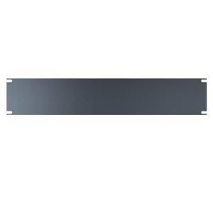 2u Flat Steel Rack Panel - PBPS19003BK