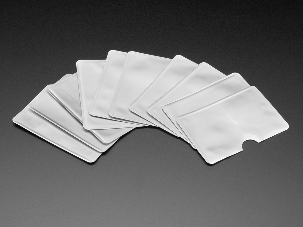 Silver Rfid Blocking Card Sleeves (10-pack) - 5350