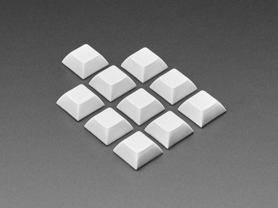 Light Gray Dsa Keycaps For Mx Compatible Switches - 10 Pack - 4999