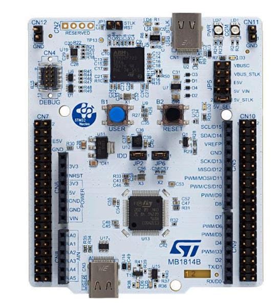 Stm32 Nucleo-64 Development Board Stm32h503rbt6 Mcu, Arduino, St Zio ...