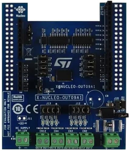 Industrial Digital Output Expansion Board Based On Ips8160hq For Stm32 Nucleo - X-NUCLEO-OUT09A1