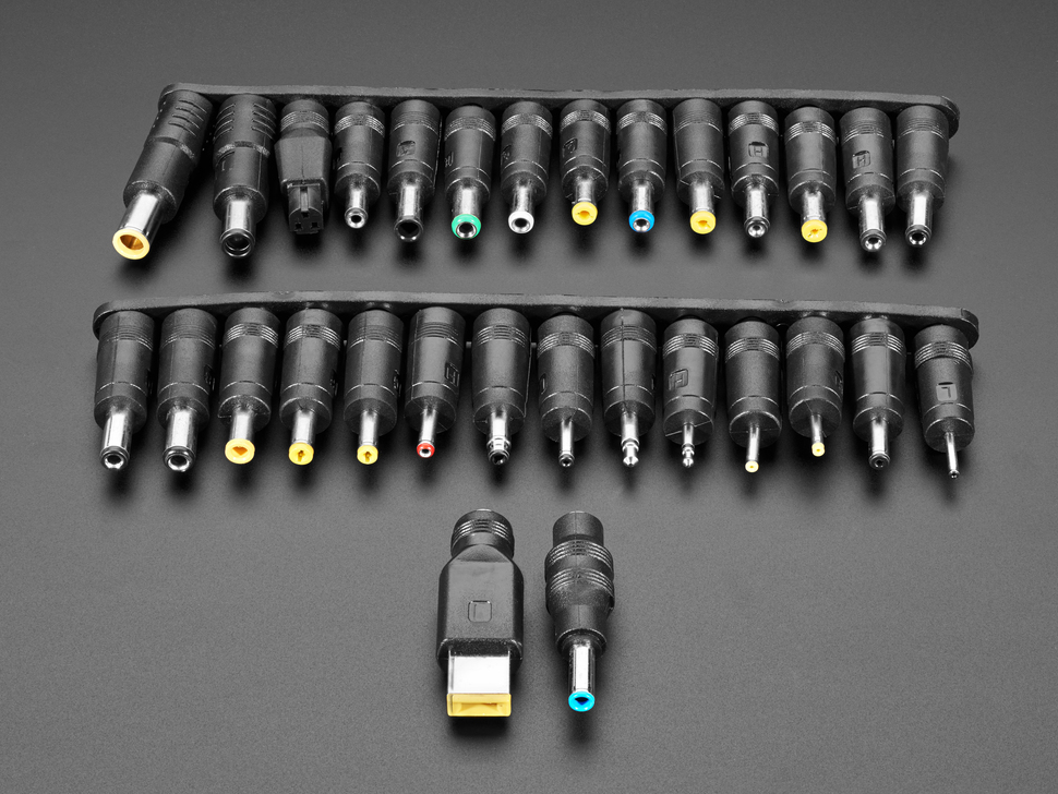 30 Piece 5.5 / 2.1mm To Dc Barrel Jack Adapter Kit - 5474