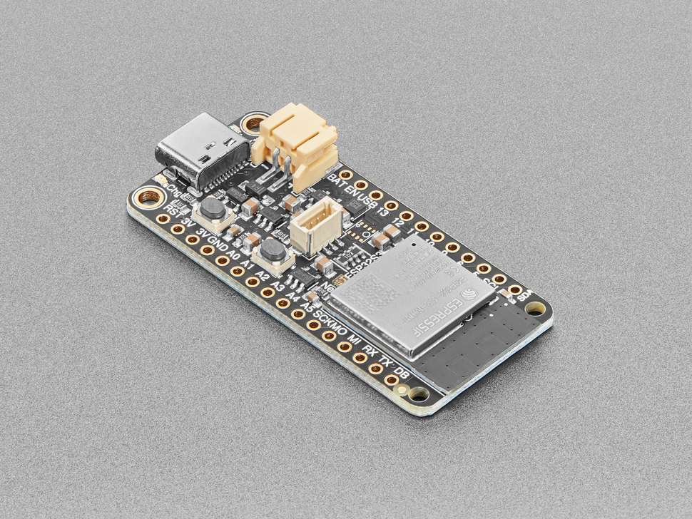 Adafruit Esp32-s3 Feather With Stemma Qt / Qwiic - 8mb Flash No Psram - 5323