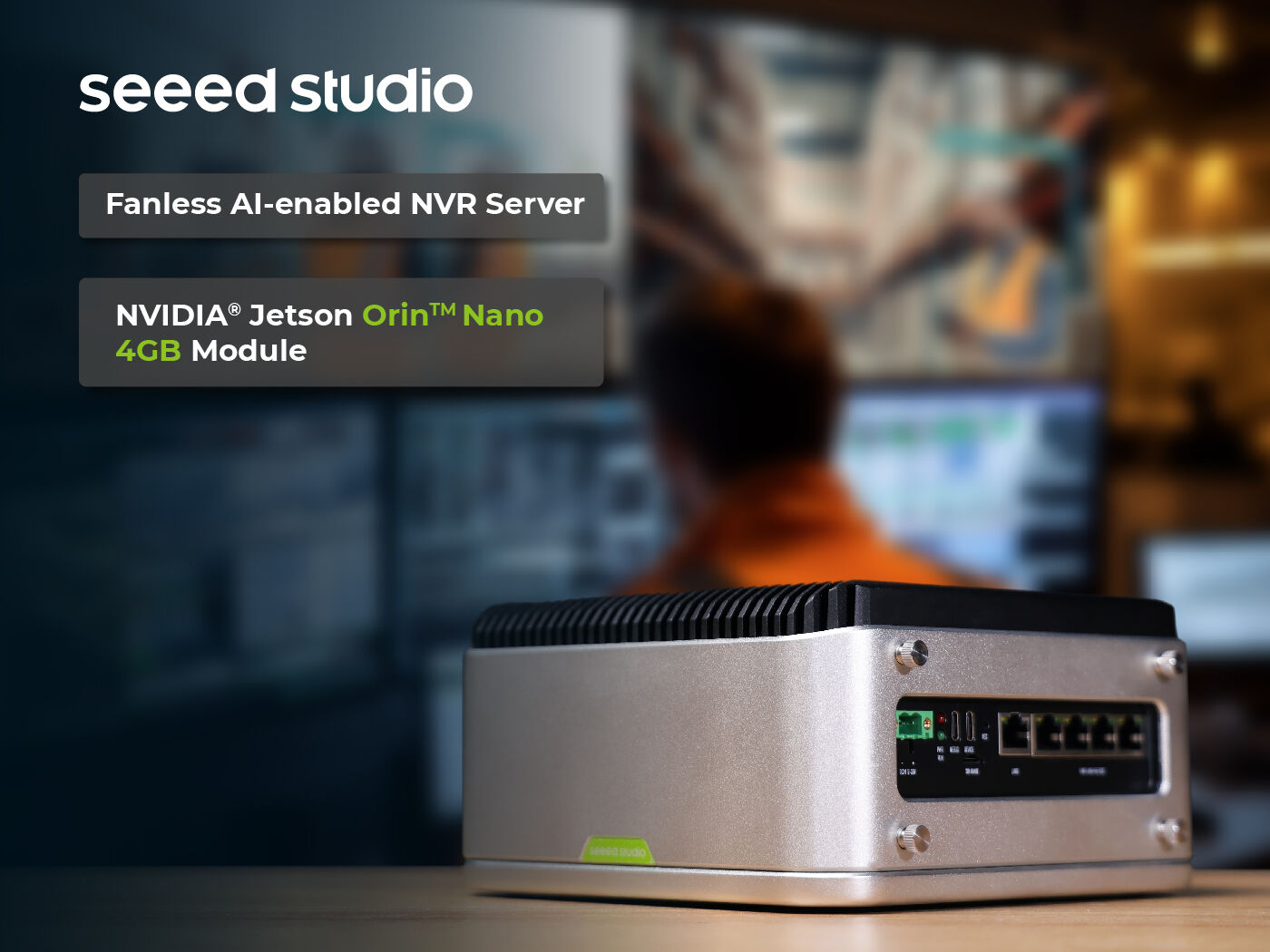 Reserver Industrial J3011- Fanless Ai-enabled Nvr Server With Nvidia Jetson Orin Nano 8gb Module ...