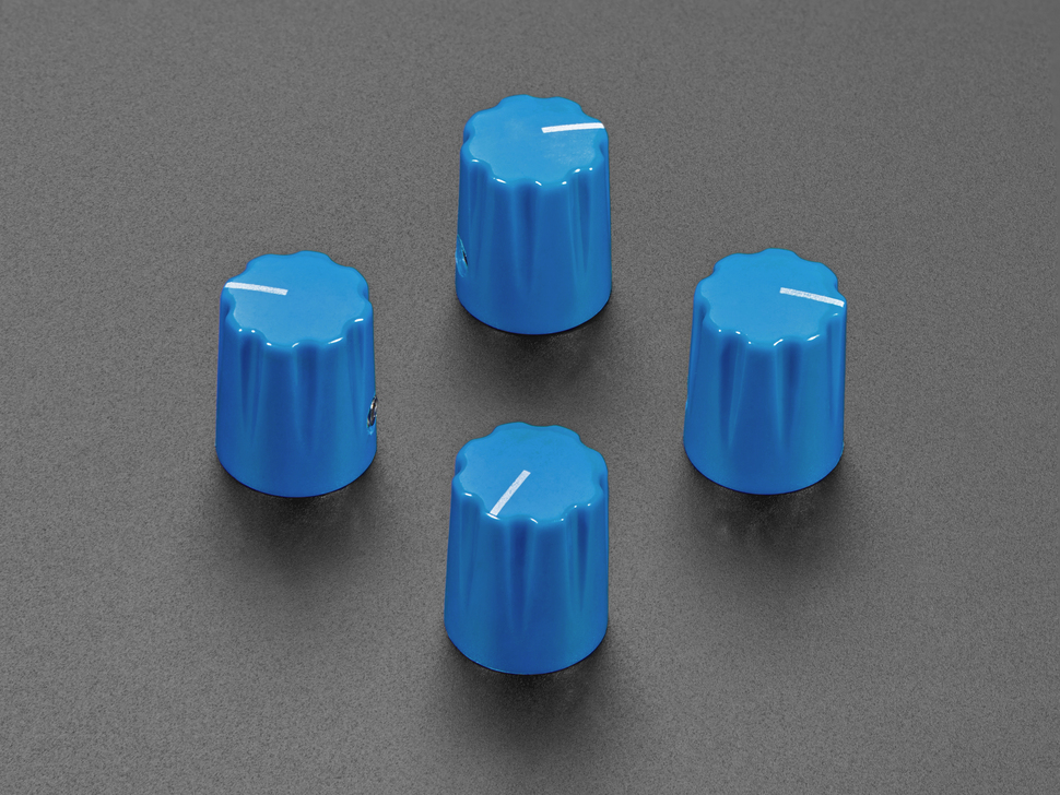 Blue Micro Potentiometer Knob - 4 Pack - 5536