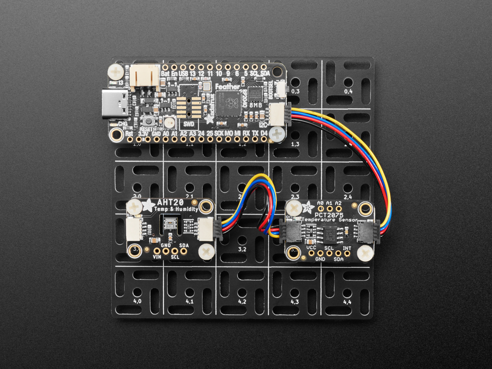 Adafruit Swirly Aluminum Mounting Grid For 0.1 Spaced Pcbs - 5x5 - 5779