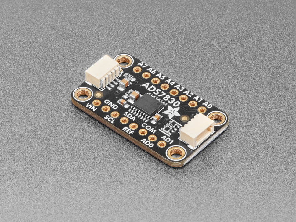 Adafruit Ads7830 8-channel 8-bit Adc With I2c - Stemma Qt / Qwiic - 5836