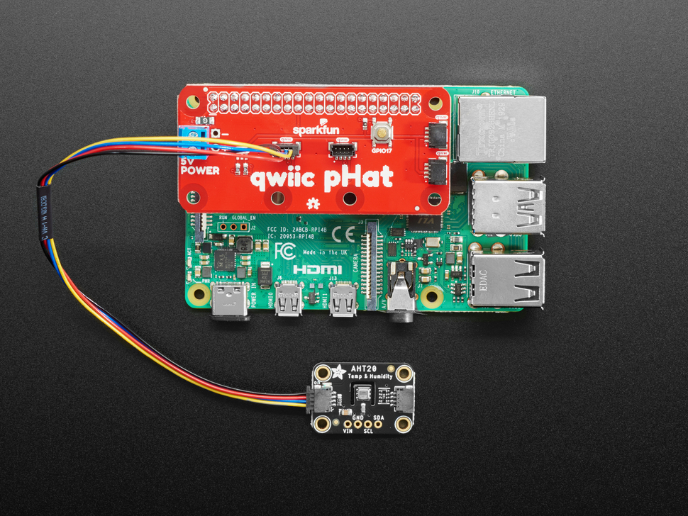 Sparkfun Qwiic Phat V2.0 For Raspberry Pi - Stemma Qt / Qwiic - 5142