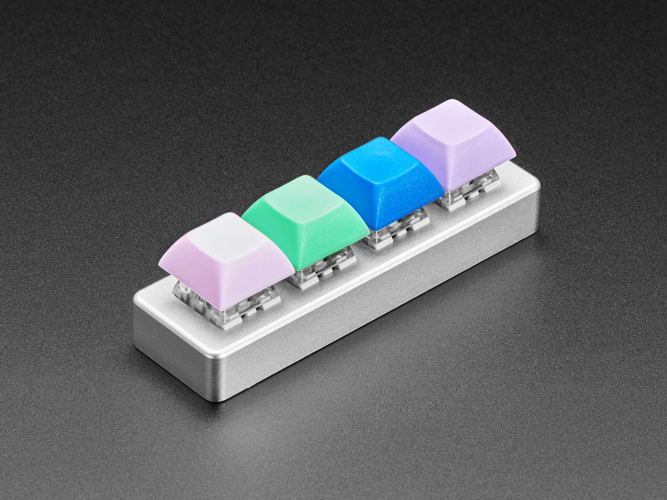 Four Key Silver Aluminum Keypad Shell Enclosure - Mx Compatible ...