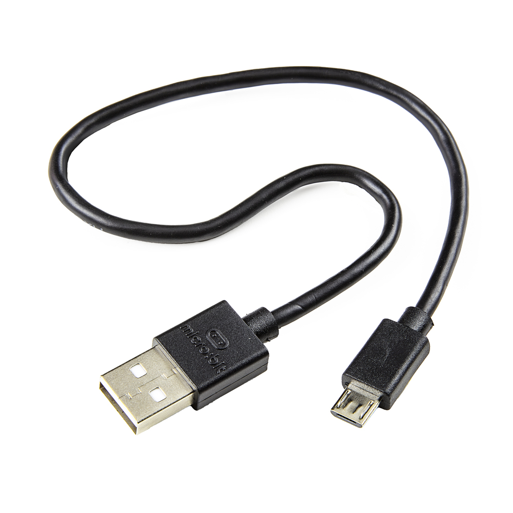 Micro:bit Usb Cable 300mm - Black - CAB-24508